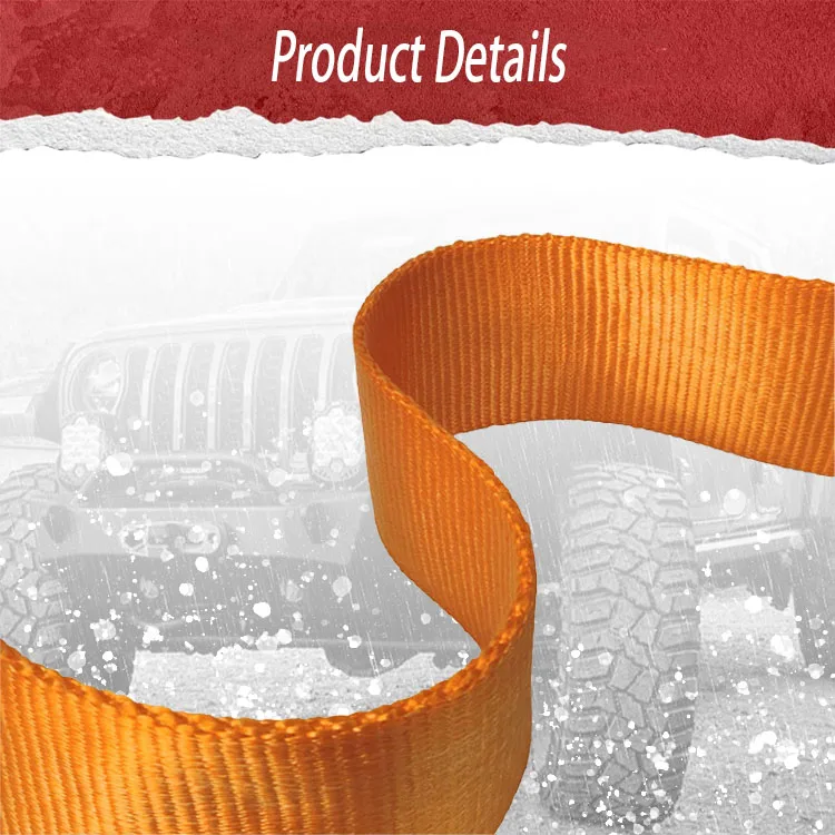 Heavy Duty Off Road 2" X 20ft 5T Orange Strength Emergency Recovery Car ...