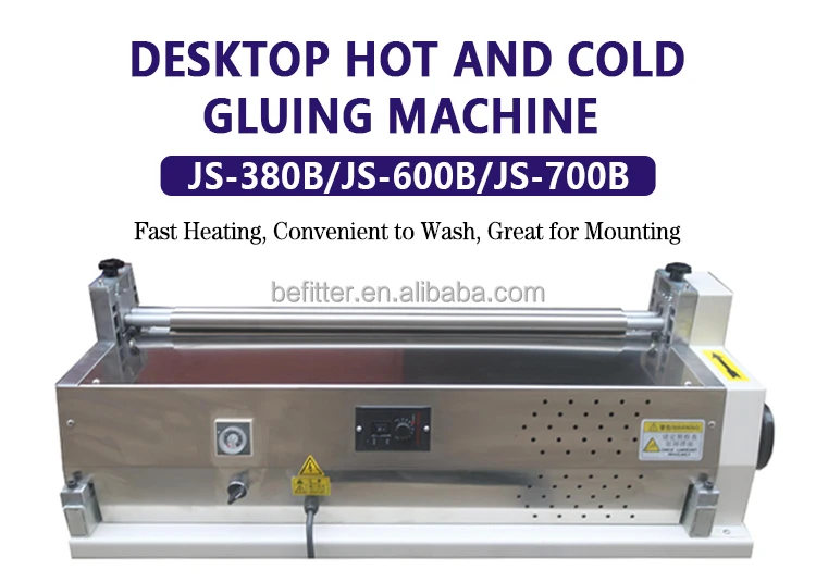 JS-380B Desktop Hot and Cold Melt Glue Spreading Pasting Applicator ...