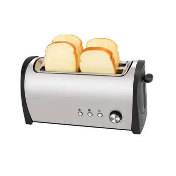 Electric Bread Toaster Grill 4 Slice Pop-up Breakfast Sandwich Grill ...