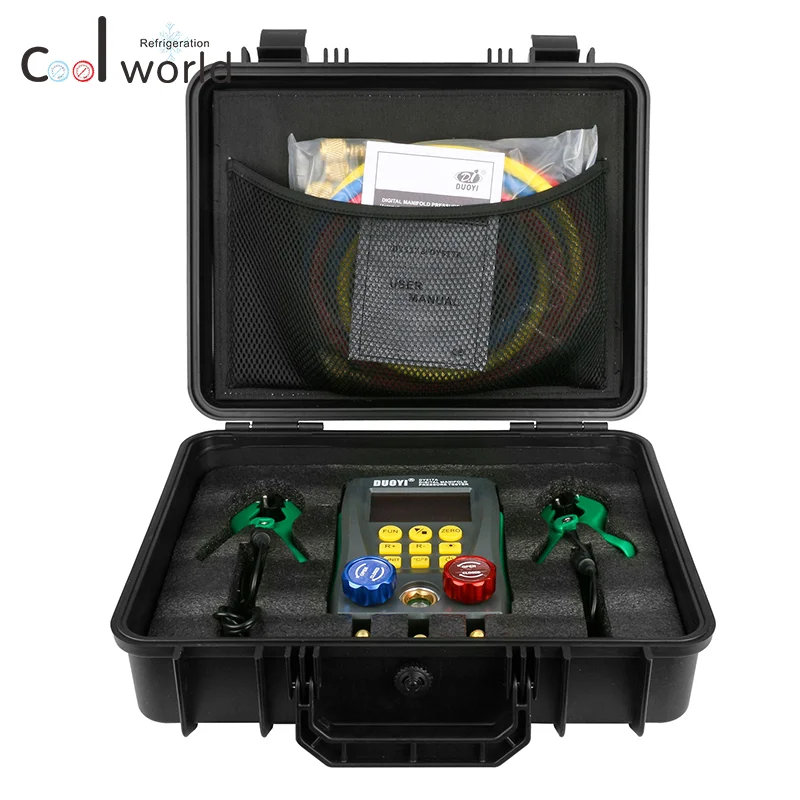 Air Conditioner Digital Manifold Refrigerant Gauge Refrigeration ...