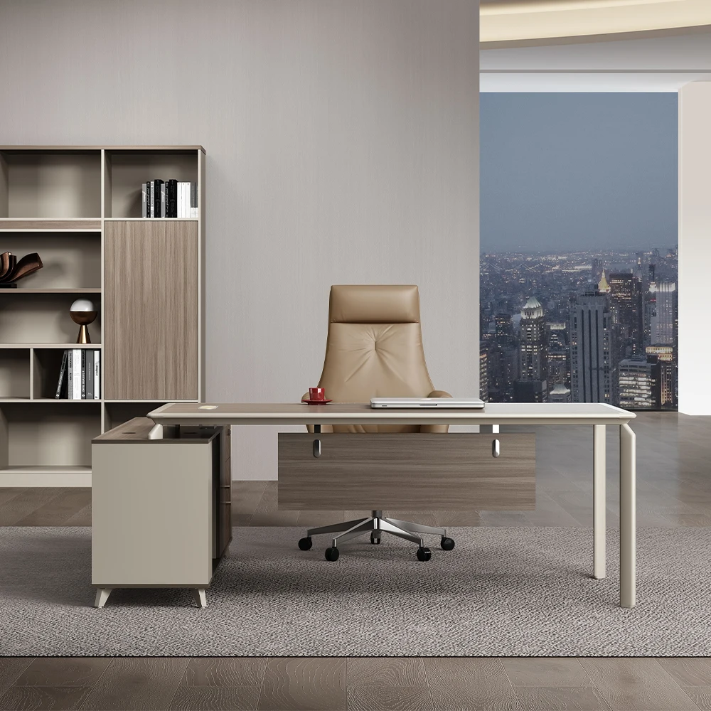 Wooden Ceo Boss Manager Executive Desk Home Office Furniture Table ...
