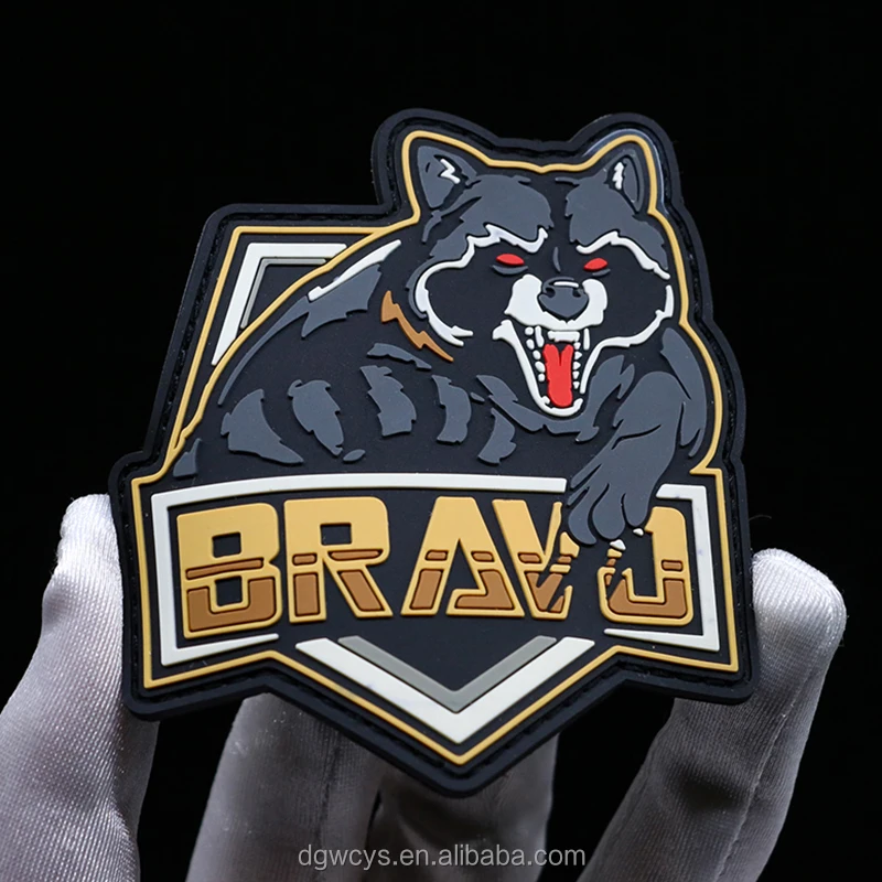 Factory Custom Tactical Gear Uniform Silicone Patches Soft Pvc Logo ...