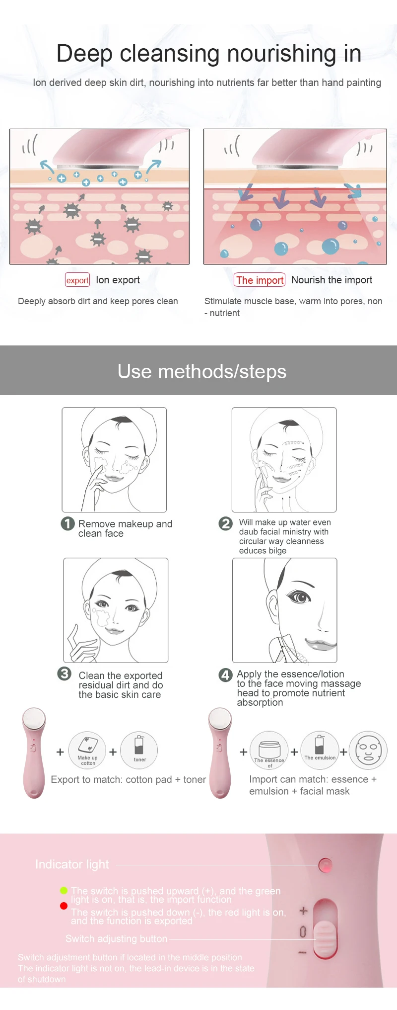 New Massage Beauty Import Instrument - Ion Face Lift Firming