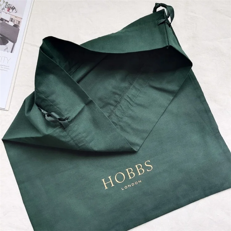 Eco Friendly Garment Dust Bag with Snap Button & Cotton Envelope