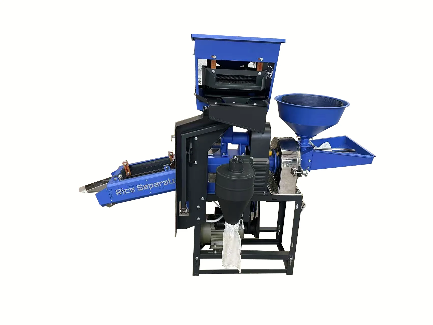 New Condition Multi-Functional Small Rice Mill Grain Crusher with Motor ...
