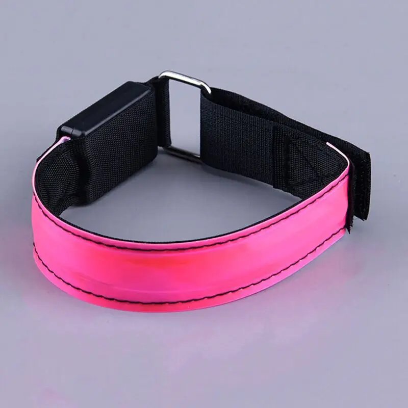 Luminous Night Running Usb Light up Led Rechargeable Wristband Armband ...