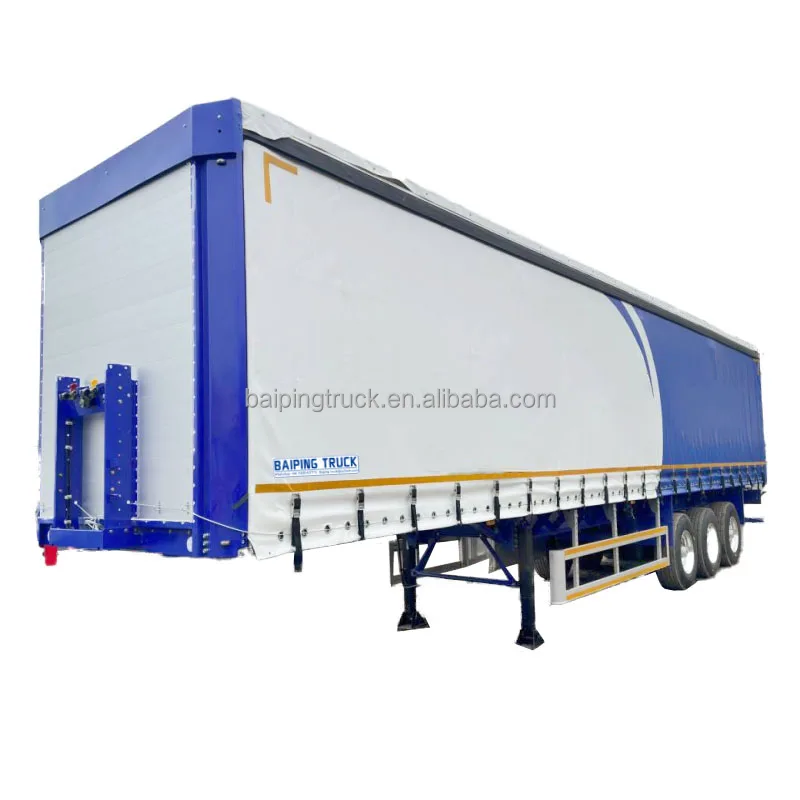 14000mm 900 Gsm Tarpaulin Printable Side Curtains Semi-Trailer Cover ...