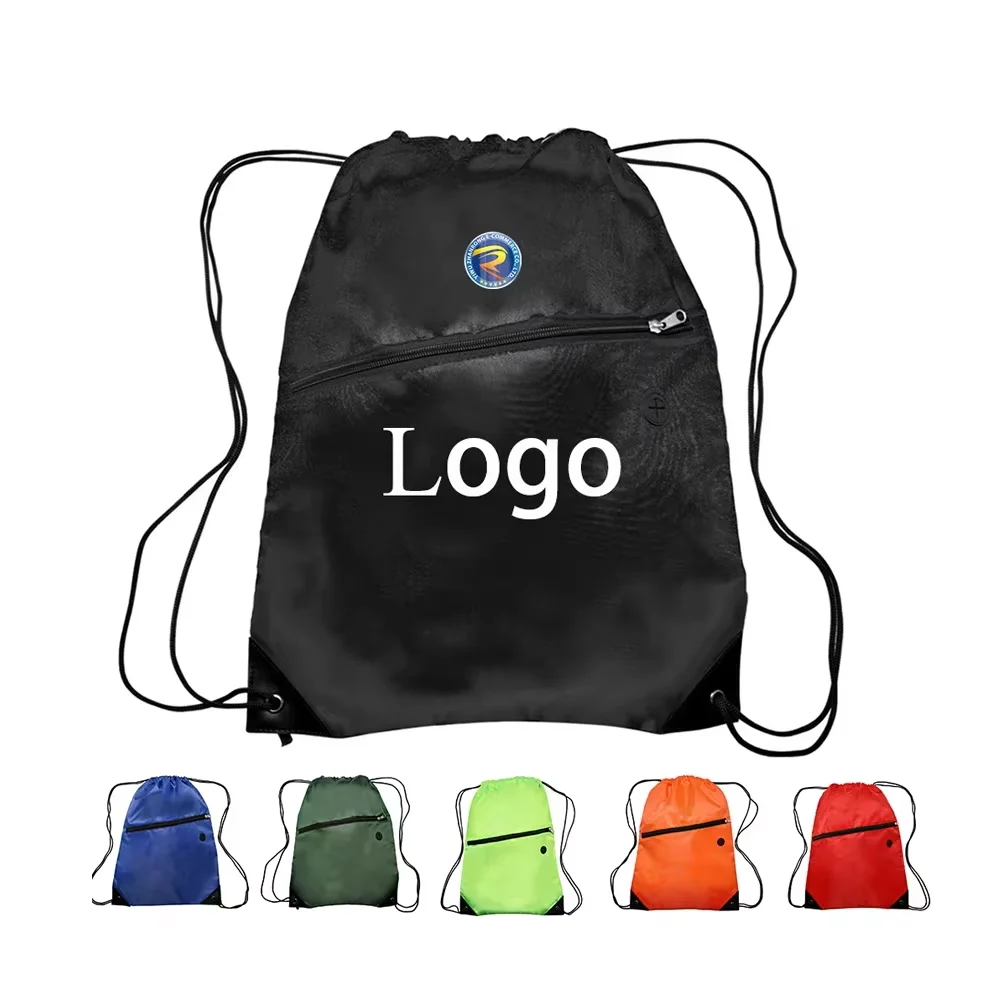 Custom Logo Print Foldable Zipper Portable Polyester Cotton Promotional ...