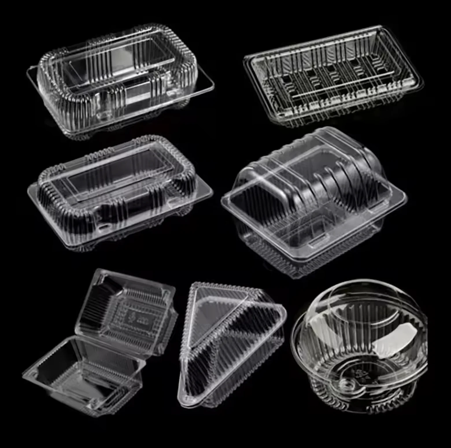 china wholesale transparent disposable food container plastic clamshell ...