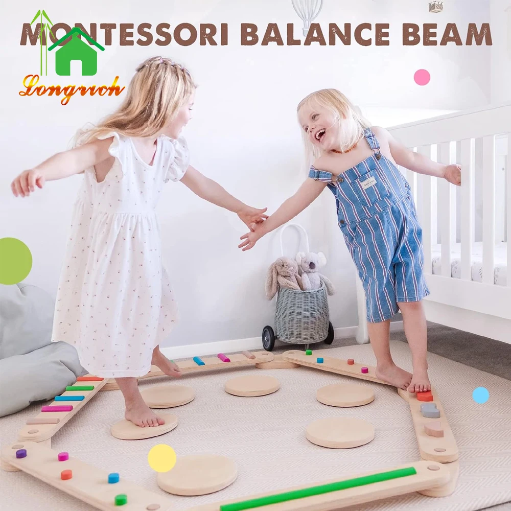 Montessor Toddler Wooden Balance Boards Improve Balance And Core ...