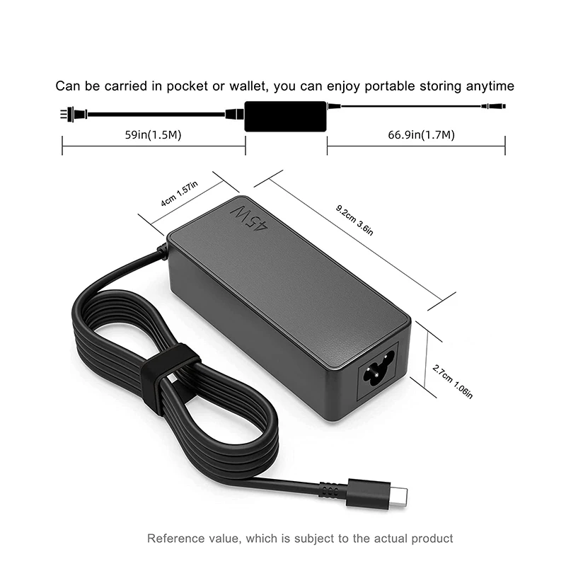 Wholesale 45W Type USB C Laptop Charger for Chromebook ThinkPad Yoga ...