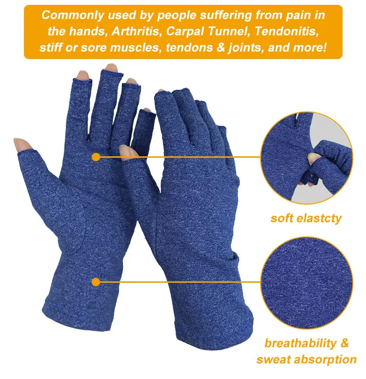 Carpal Tunnel Rheumatiod Tendonitis Fingerless Therapeutic Therapy ...