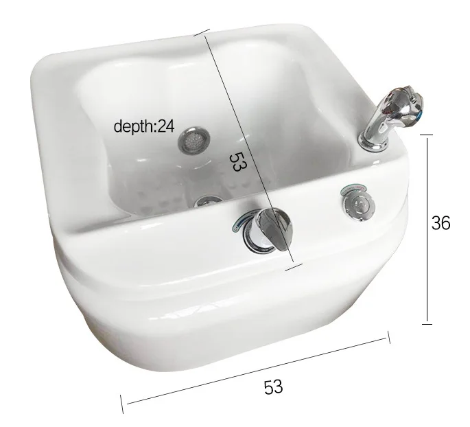 Beauty Salon Acrylic Pedicure Spa Bowl Stations - Durable & Comfortable