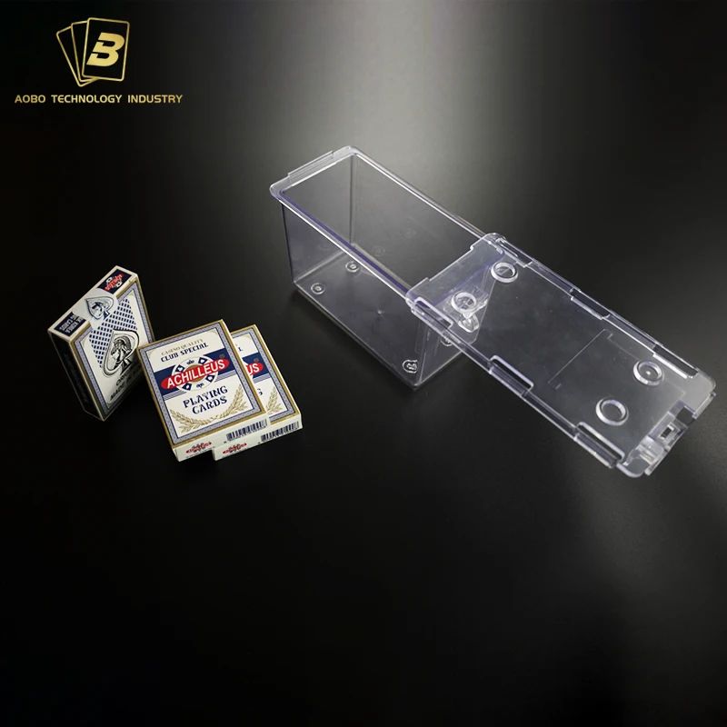 180*92*100mm Canister Cheaper Transparent Card Poker Box Durable ...