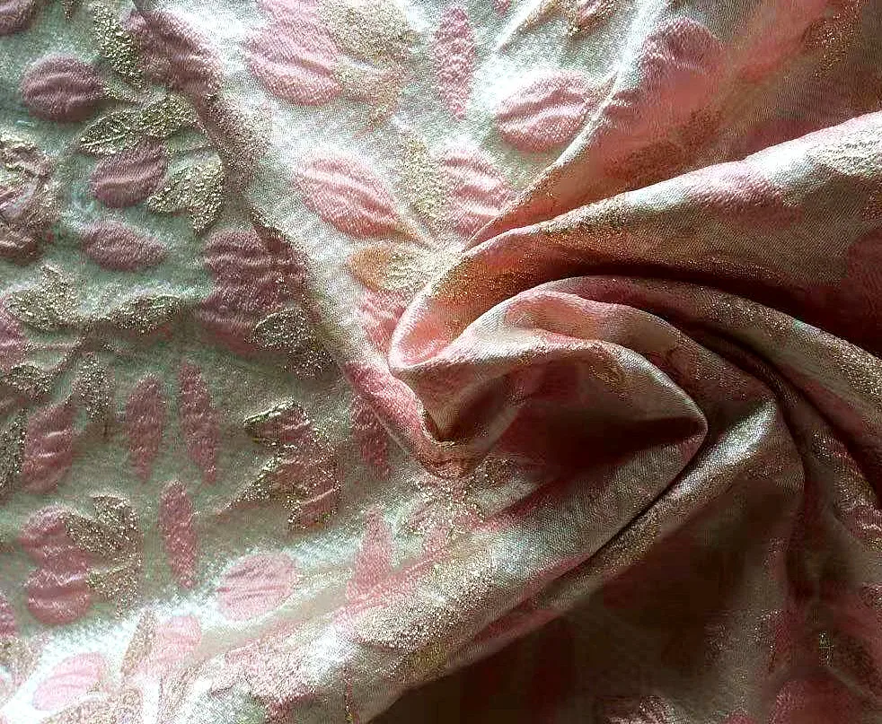 110gsm Metallic Polyester Jacquard Woven Fabric For Diy Cloth - Buy ...