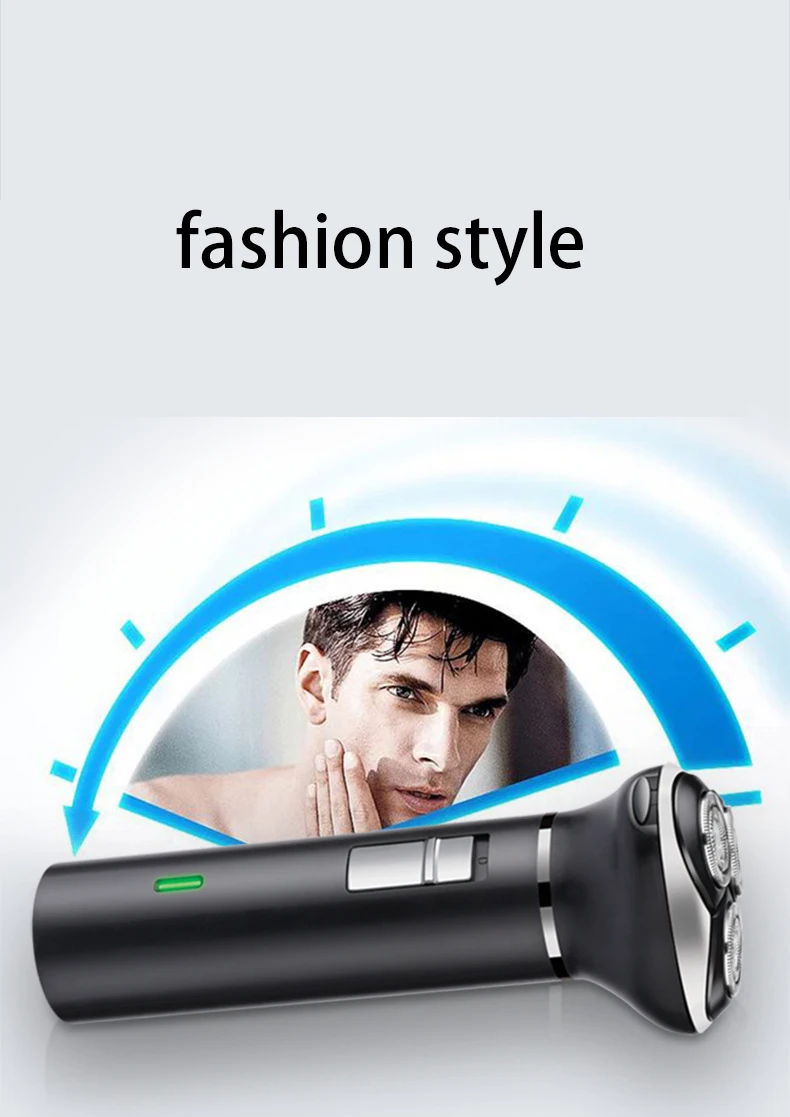 Multi 3 In 1 Bald Men Head Shaver Electric Rechargeable Rotary Beard ...