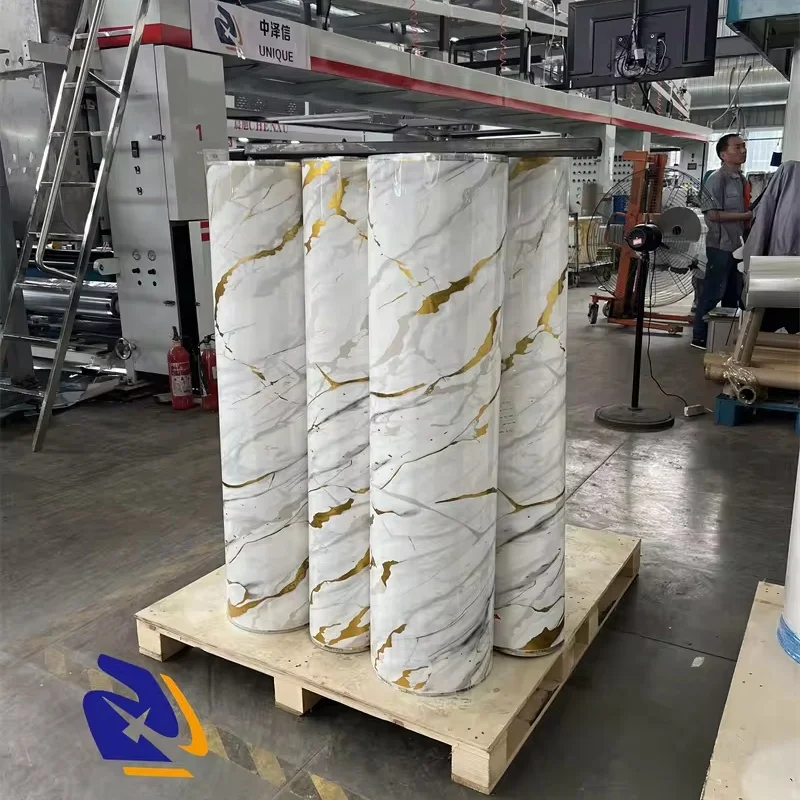 Gilding Marble Sheet Pvc Interior Furniture Film 1.26m High End ...