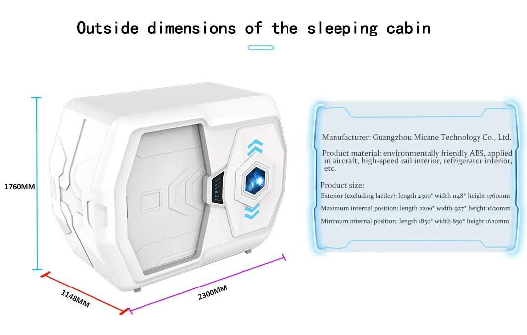 Hotel Capsule Bed - Modern, Space-Saving Sleeping Solution