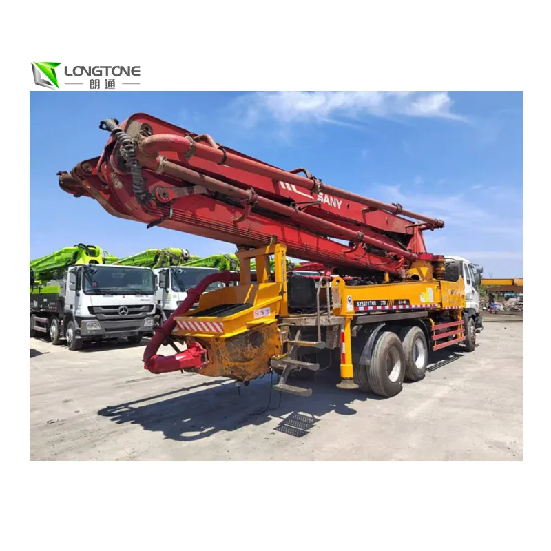 37m Used Engine Concrete Conveying Pump Machine Price Truck For Sale ...
