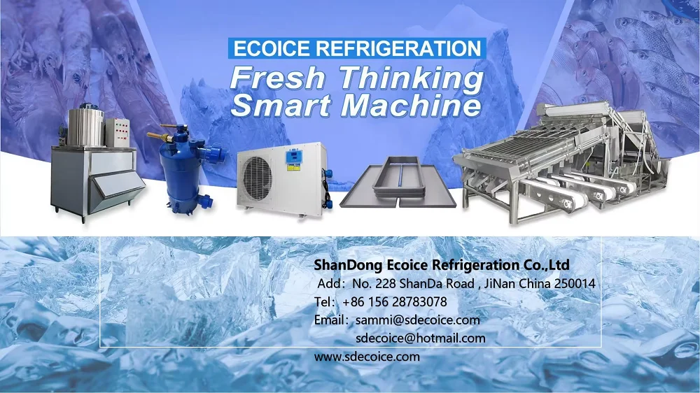 20 Tons Automatic Fishery Indusrtrial Flake Ice Maker Big Fish Boat Ice ...