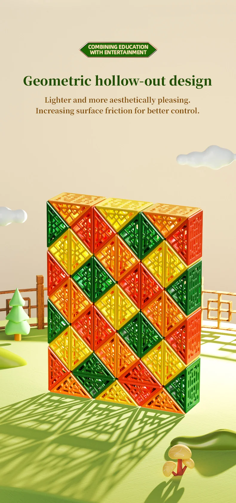 QIYI Colorful Magic Snake - 24 Blocks of Intelligent Fun