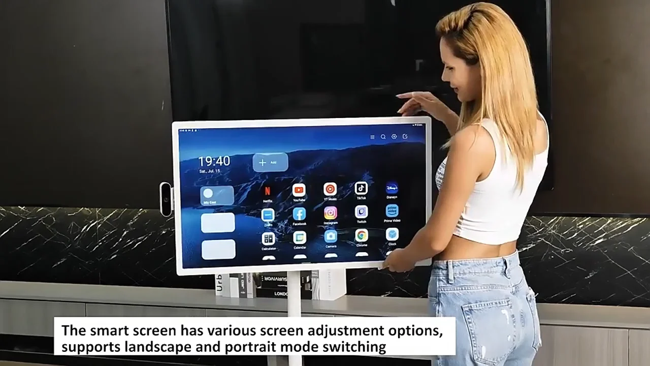 Floor Standing 21.5 Inch Stand By Me Touch Screen Android System Lcd ...