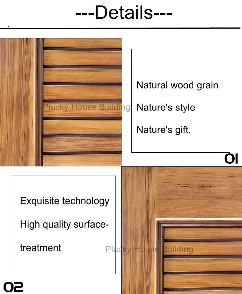 Interior Solid Wood Swing Shutter Door - Louvered Design