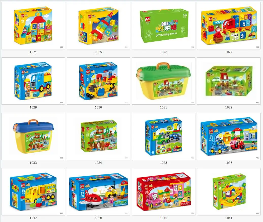3+ Kids Duplo Building Block Space Rocket Plastic Blocks