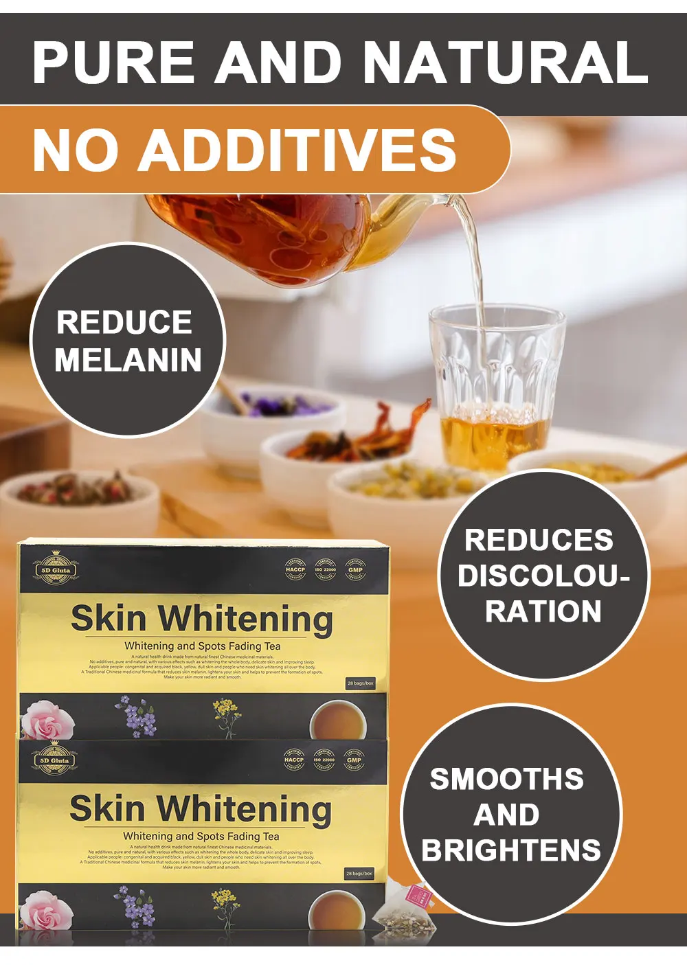 Natural Herbal Spots Fading Tea Best Organic Whitening Tea For The Skin ...