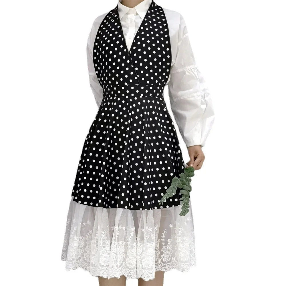 Fashion Japanese Medieval Cotton Linen Cooking Kitchen Aprons For Woman ...