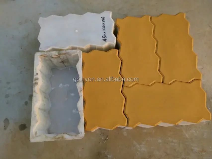 Precast Decorative Concrete Interlock Paver Plastic Molds