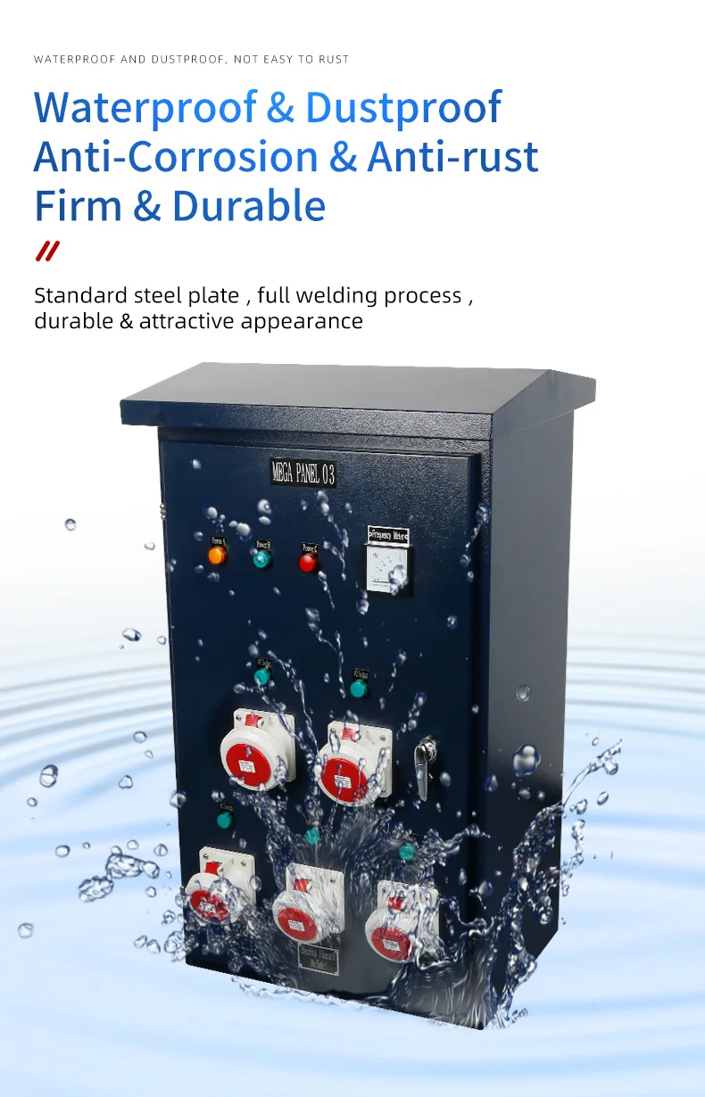 Saip/saipwell Complete Set Socket Box Ip65 Metal Enclosure Power Socket ...