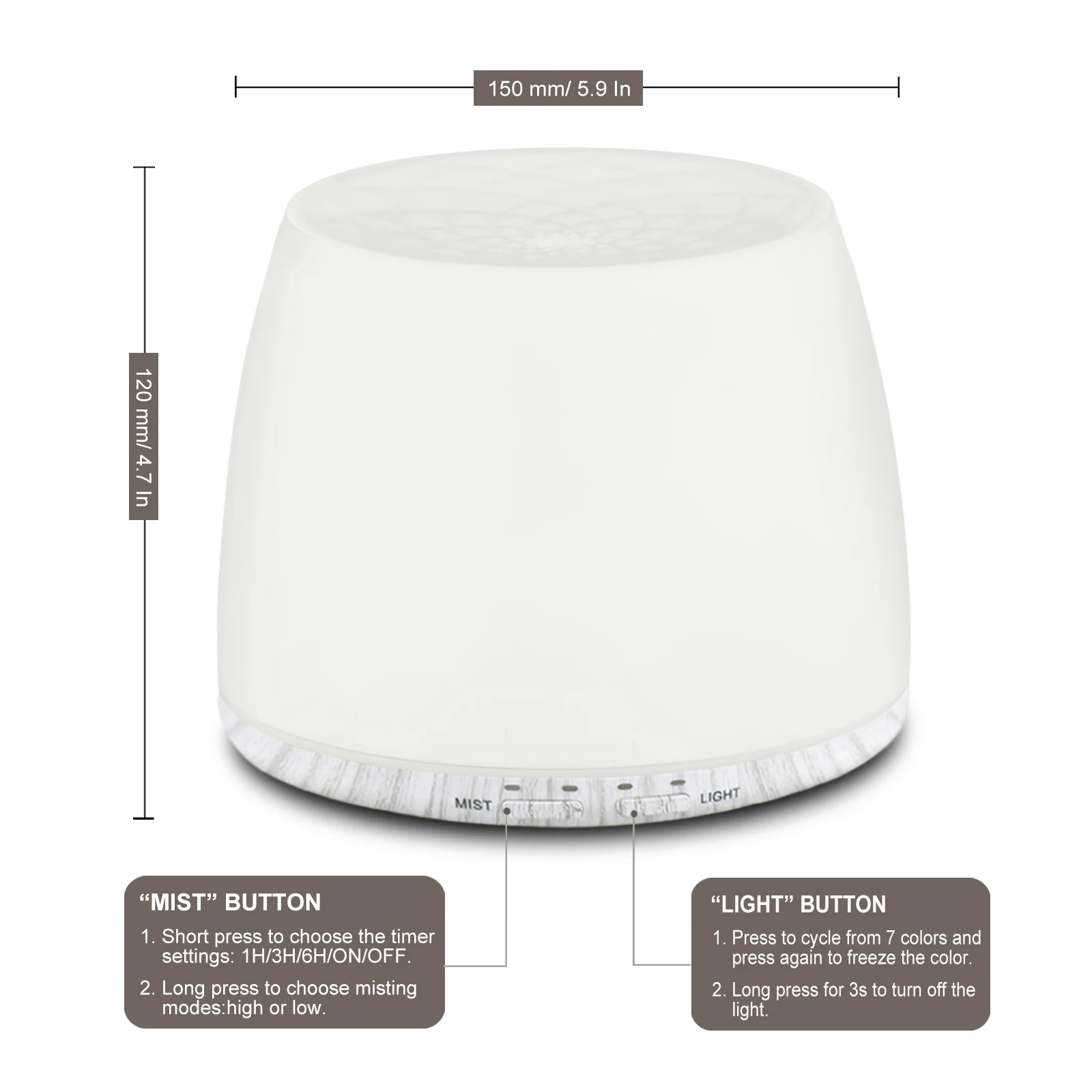 Essential Oil Diffuser,500ml Bluetooth Speaker Aroma Diffuser ...