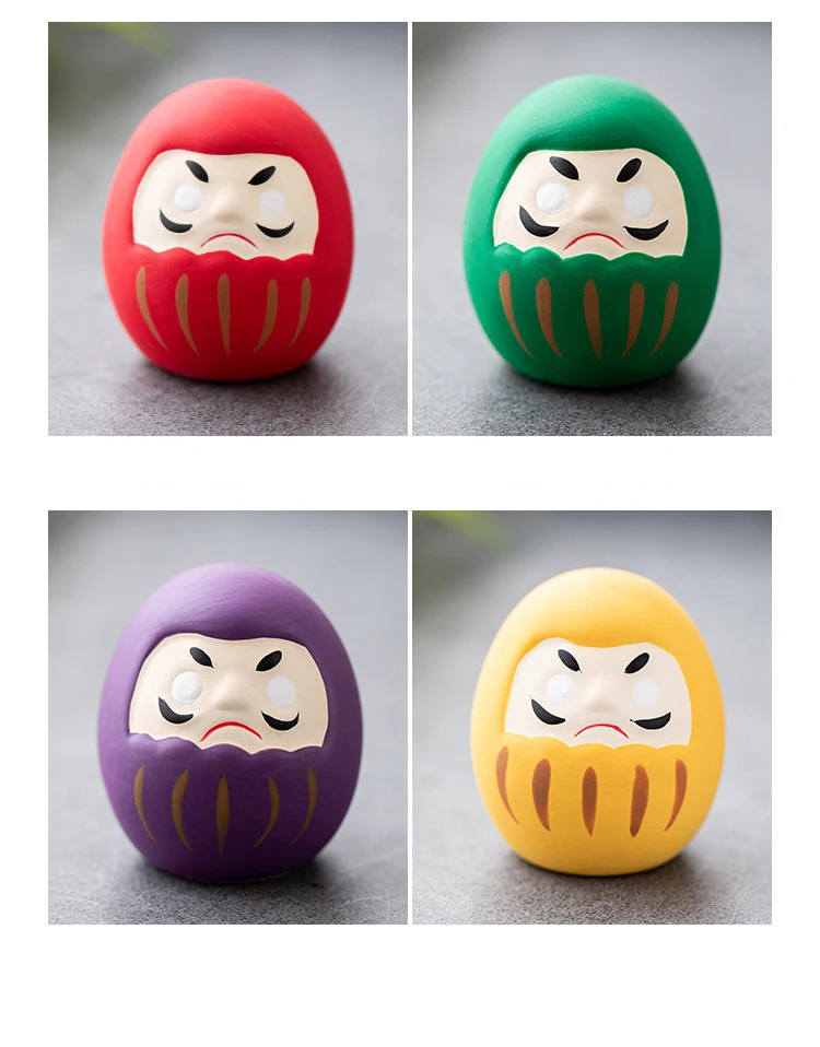 Mini Daruma Japanese Ceramic Daruma Crafts for Home Decor