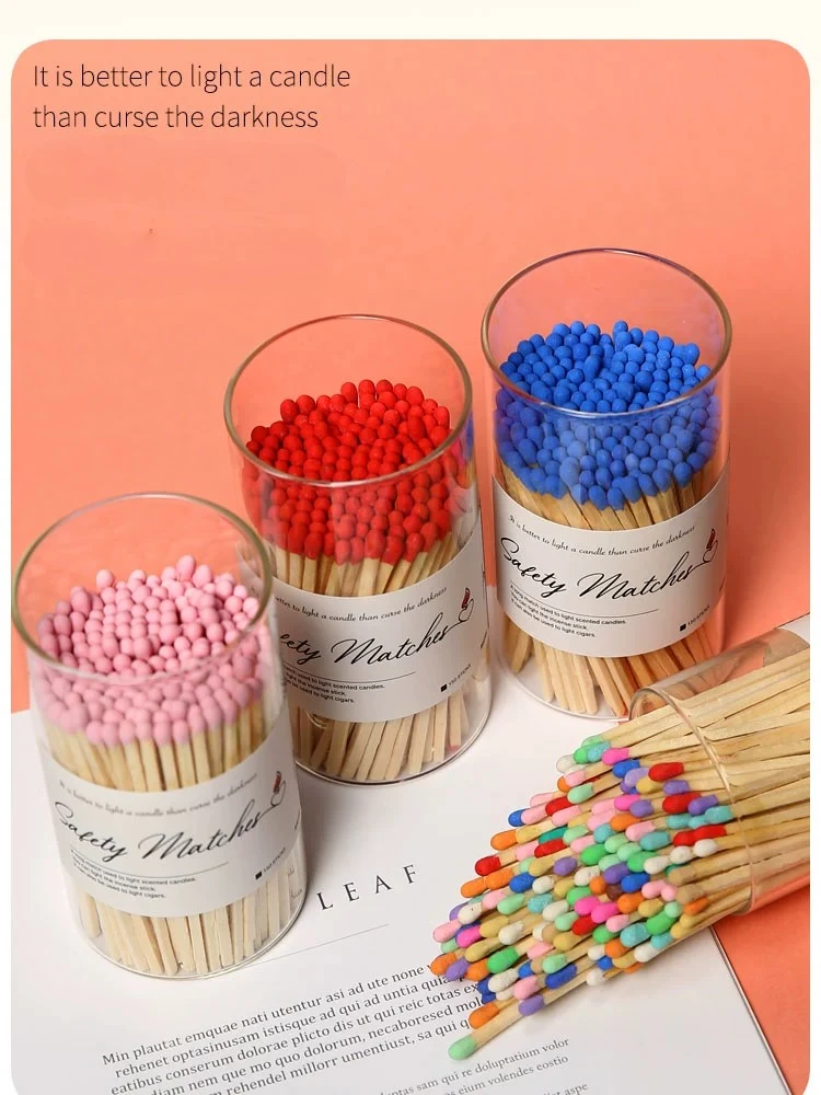 Wooden Glass Bottle Matches Match Sticks in Bulk Wholesale Colored ...
