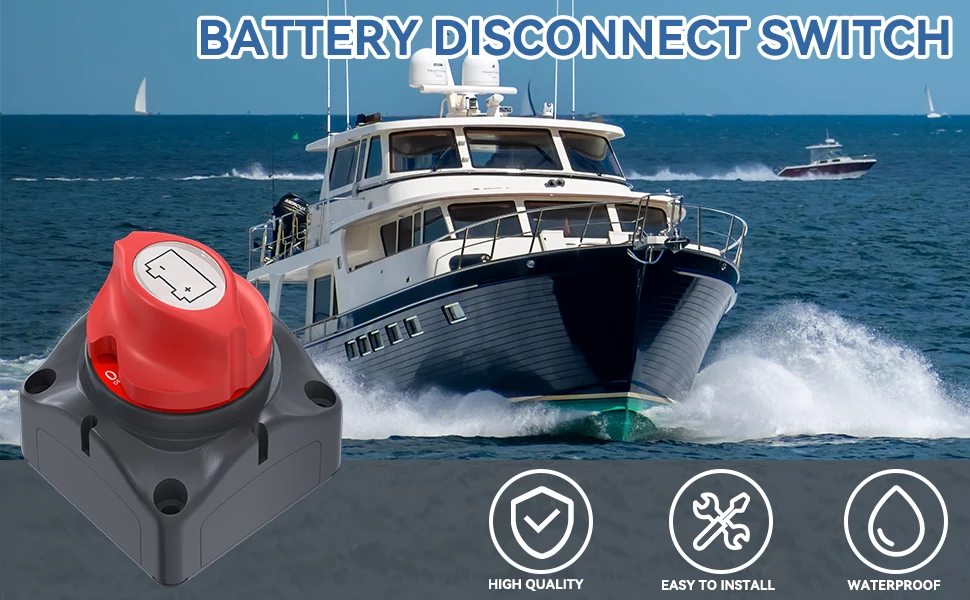 Marine Battery Switch 275a Master Disconnect Switch 12v-48v Waterproof ...