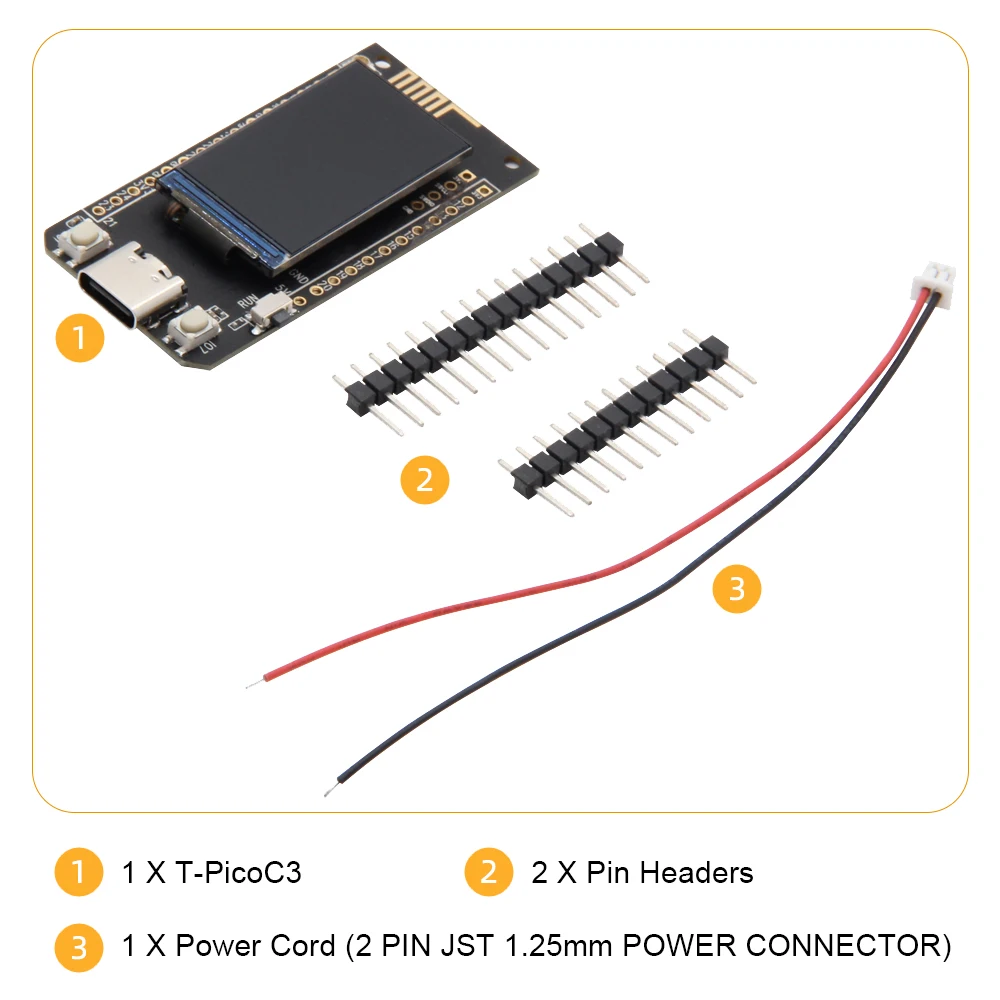 LILYGO T-Picoc3 Dual MCU Development Board with 1.14 Inch Display