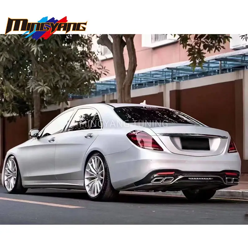 W222 S65 Front Bumper & Rear Bumper Kit for W221 Upgrade