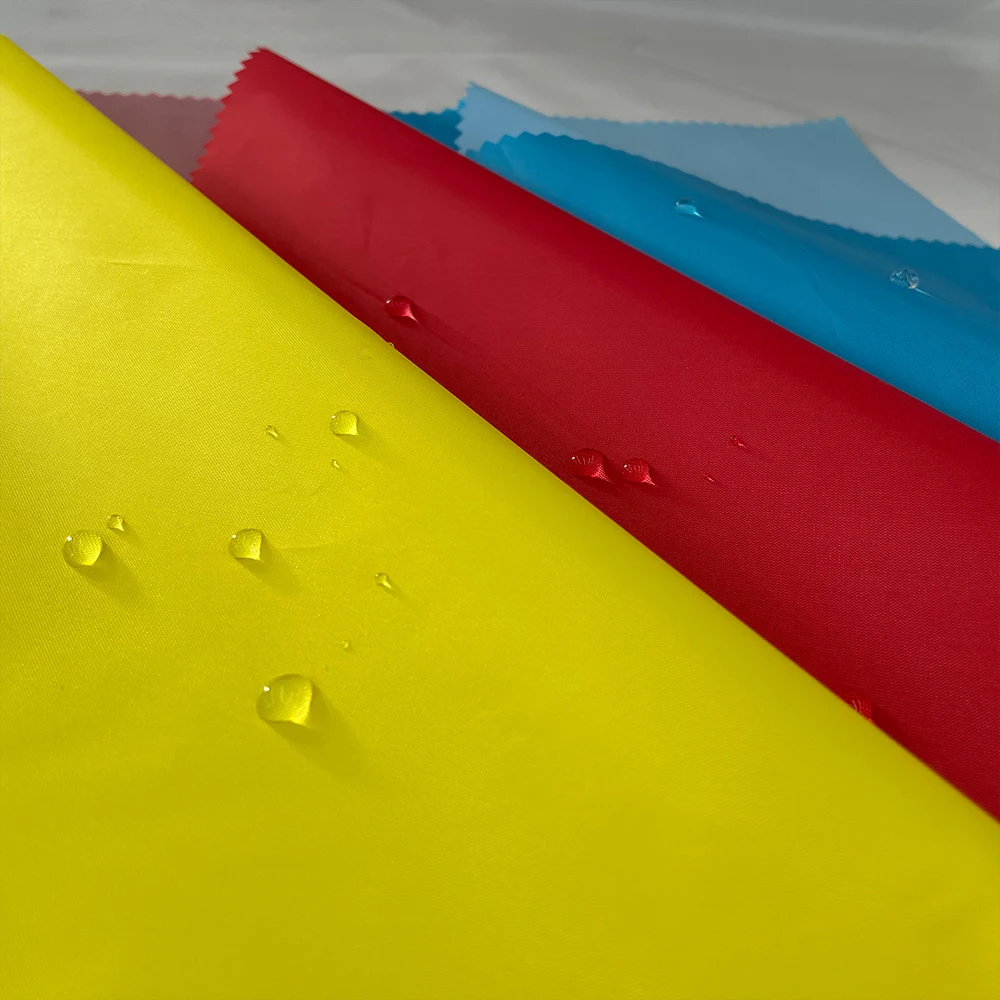 170t 180t 190t 210t Polyester Taffeta With Pvc Pu Pa Waterproof Rainwear Material - Buy ...