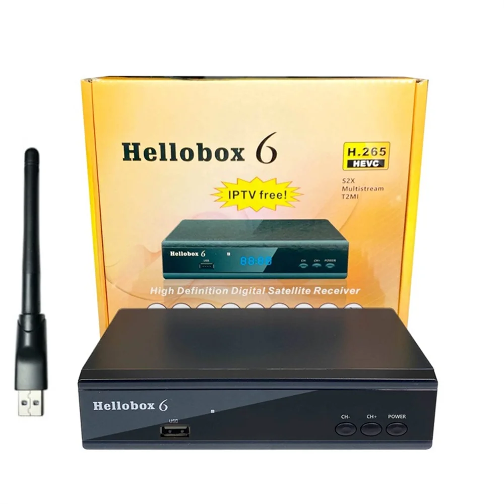 Hellobox 6 H.265 HEVC 1080P Full HD Satellite TV Receiver