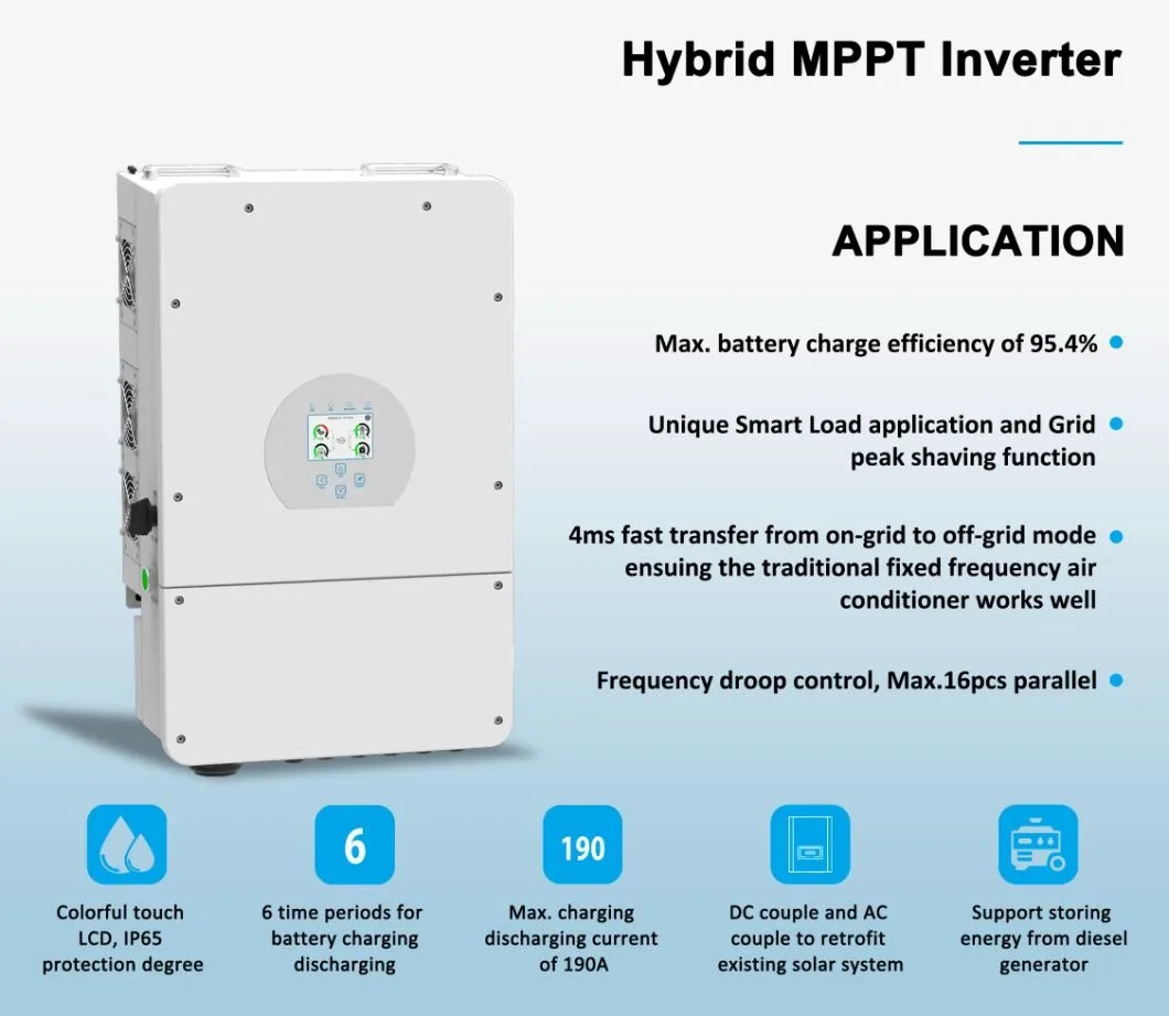 Deye SUN-8K-SG01LP1-US 8kw Hybrid Inverter for Solar Power