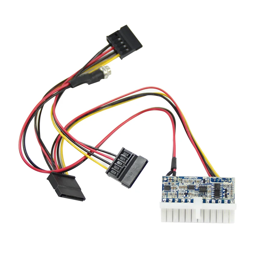 24pin Atx To 3*sata Switch Psu Car Mini Itx High Power Supply Module Dc ...