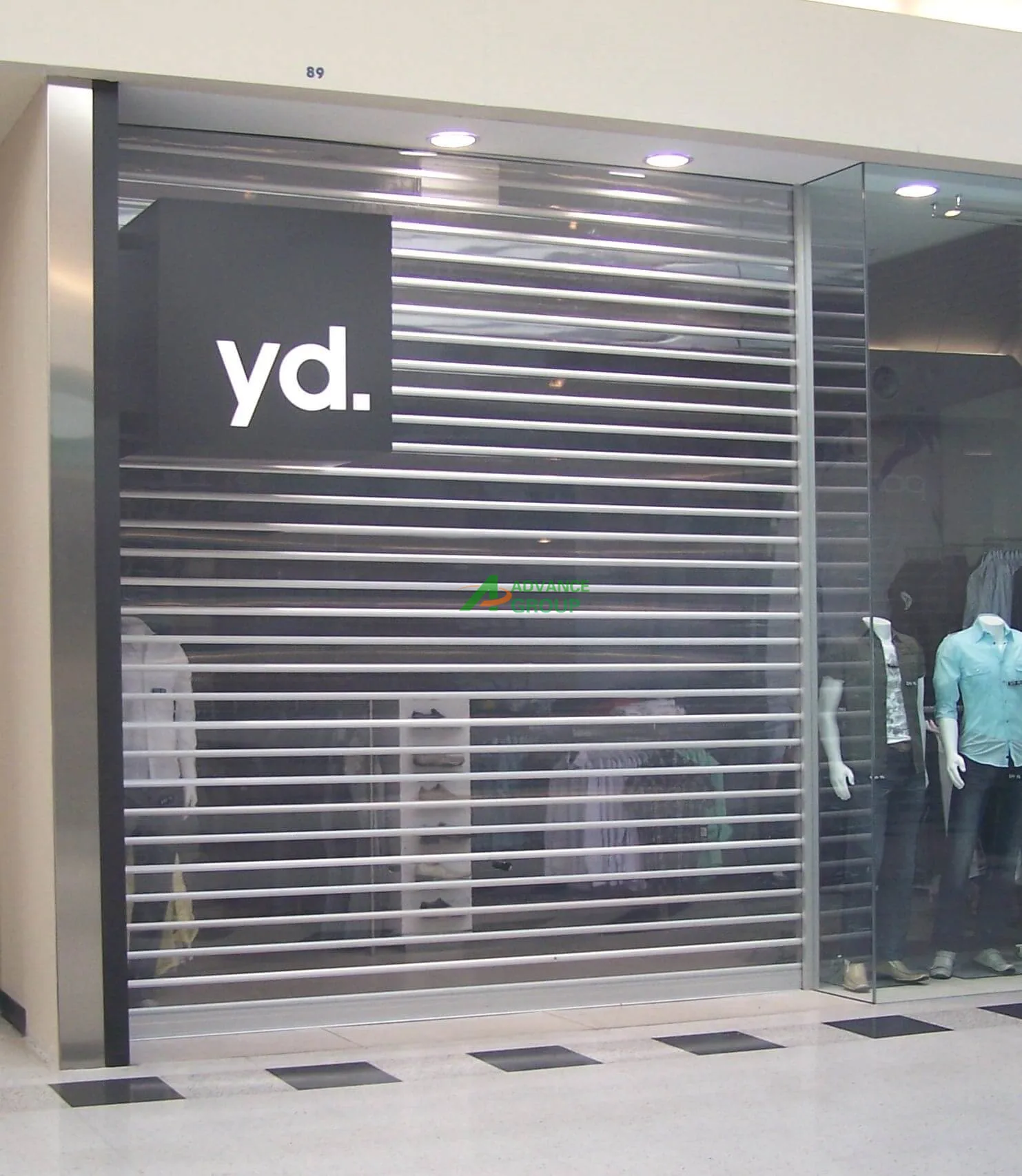 Transparent Roller Shutter Grille Door for Display Windows Security ...