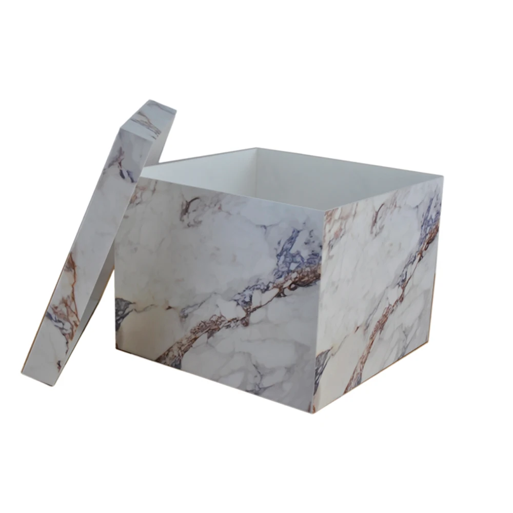 Custom Acrylic Storage Box Marble Texture With Lids Products China ...