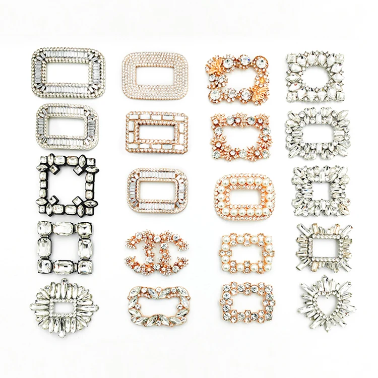 Crystal Decorations Shoes Clips Bridal Shoes Ornament Accessories Women ...