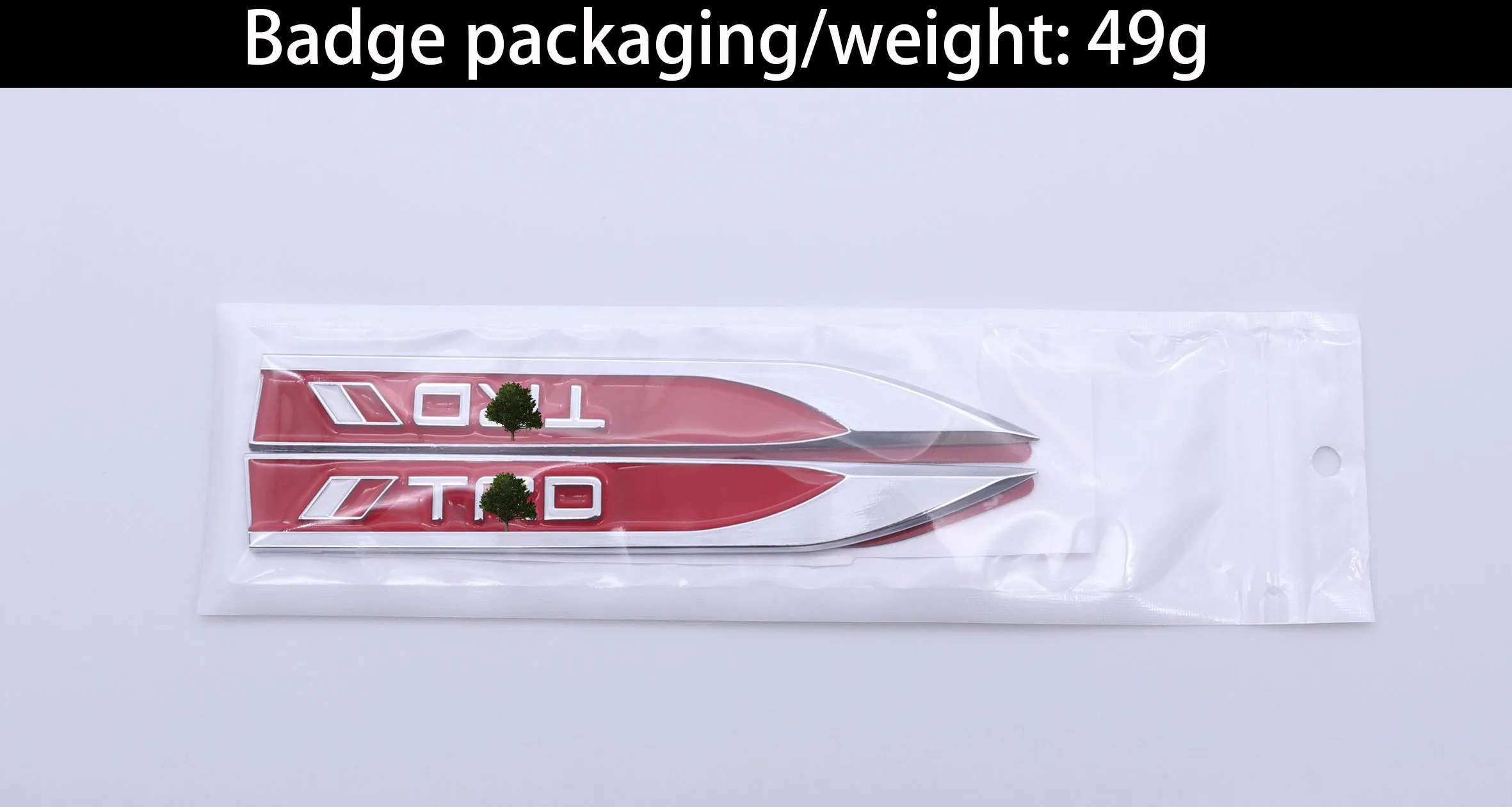 1 Pair 3d Chromed Black Red Emblem Badge Decal Sticker Logo Fender Side ...