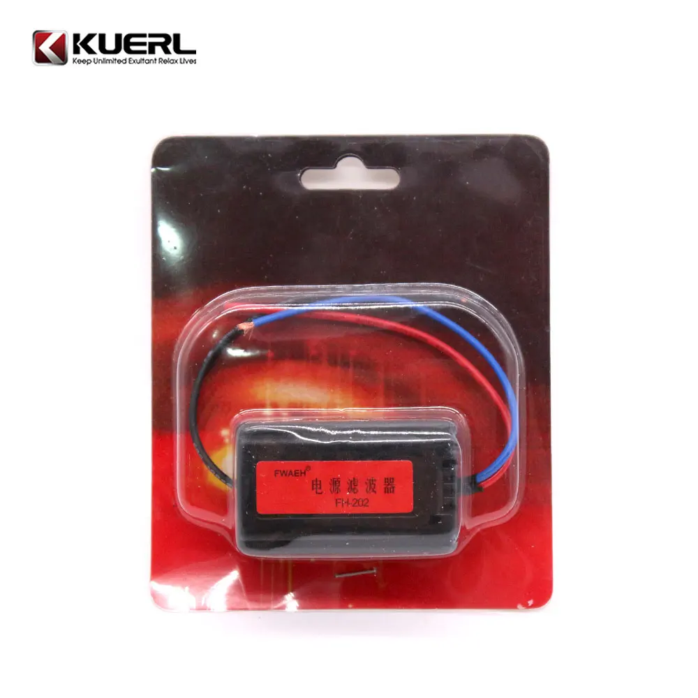 Dc 12v Black Plastic Vehicle Audio Power Filter Car Filtering Audio ...