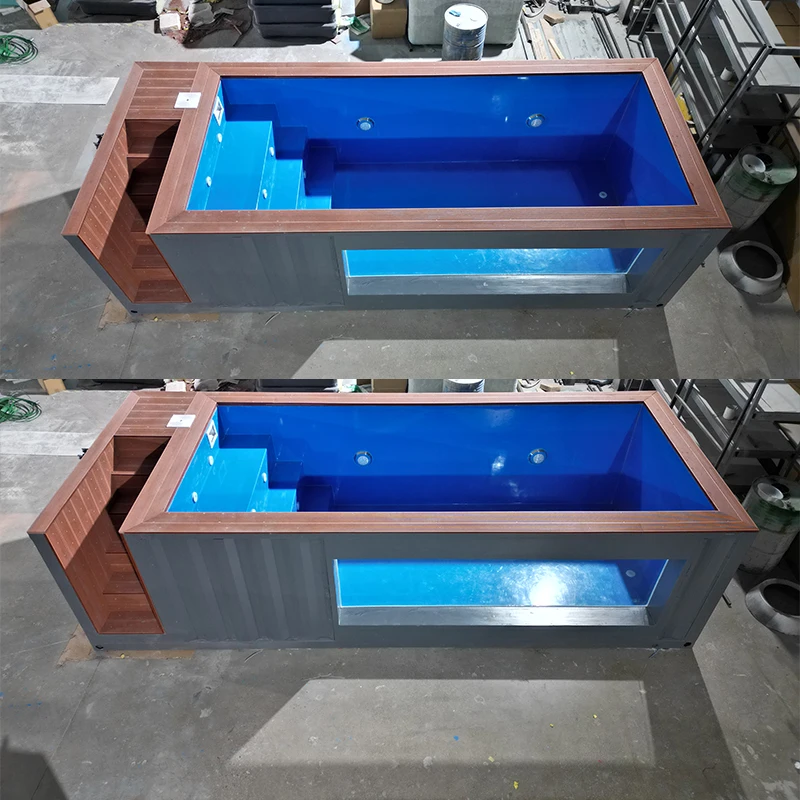 Custom Self Contained Shipping Container Pools - Luxury