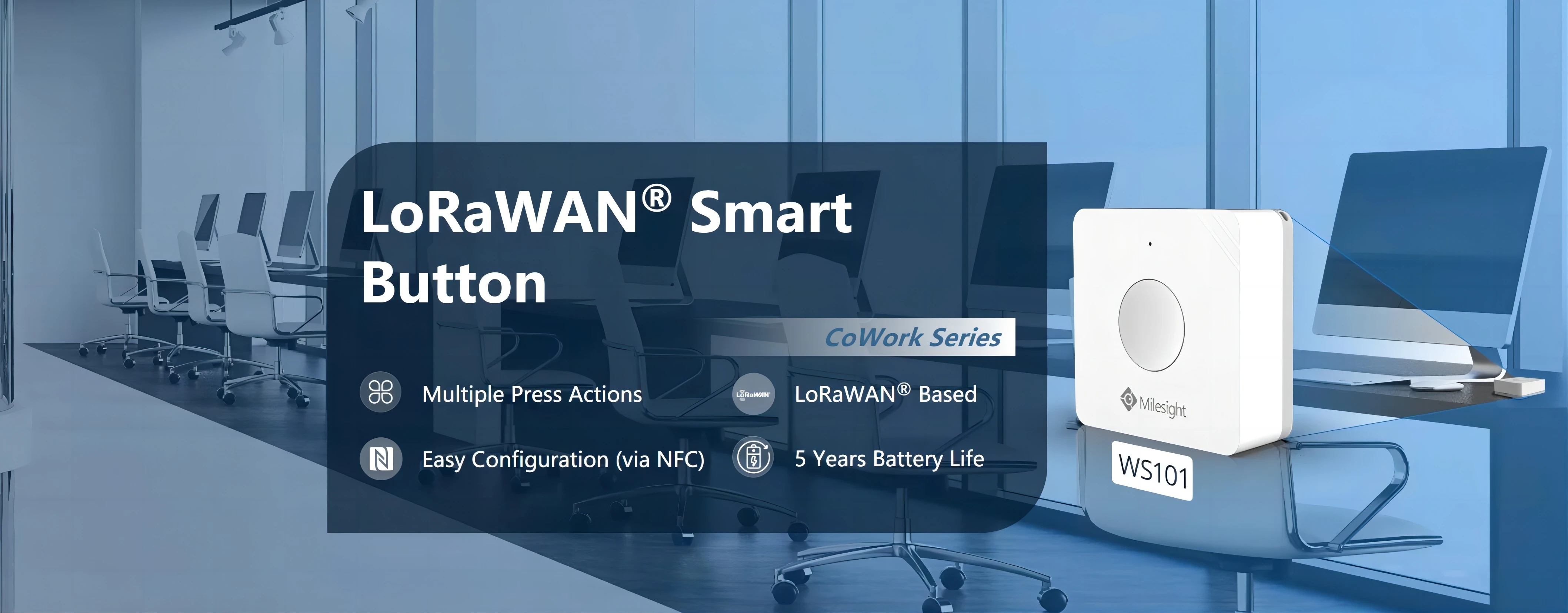 Milesight Lorawan Iot Smart Sos Button For Wireless Controls Triggers