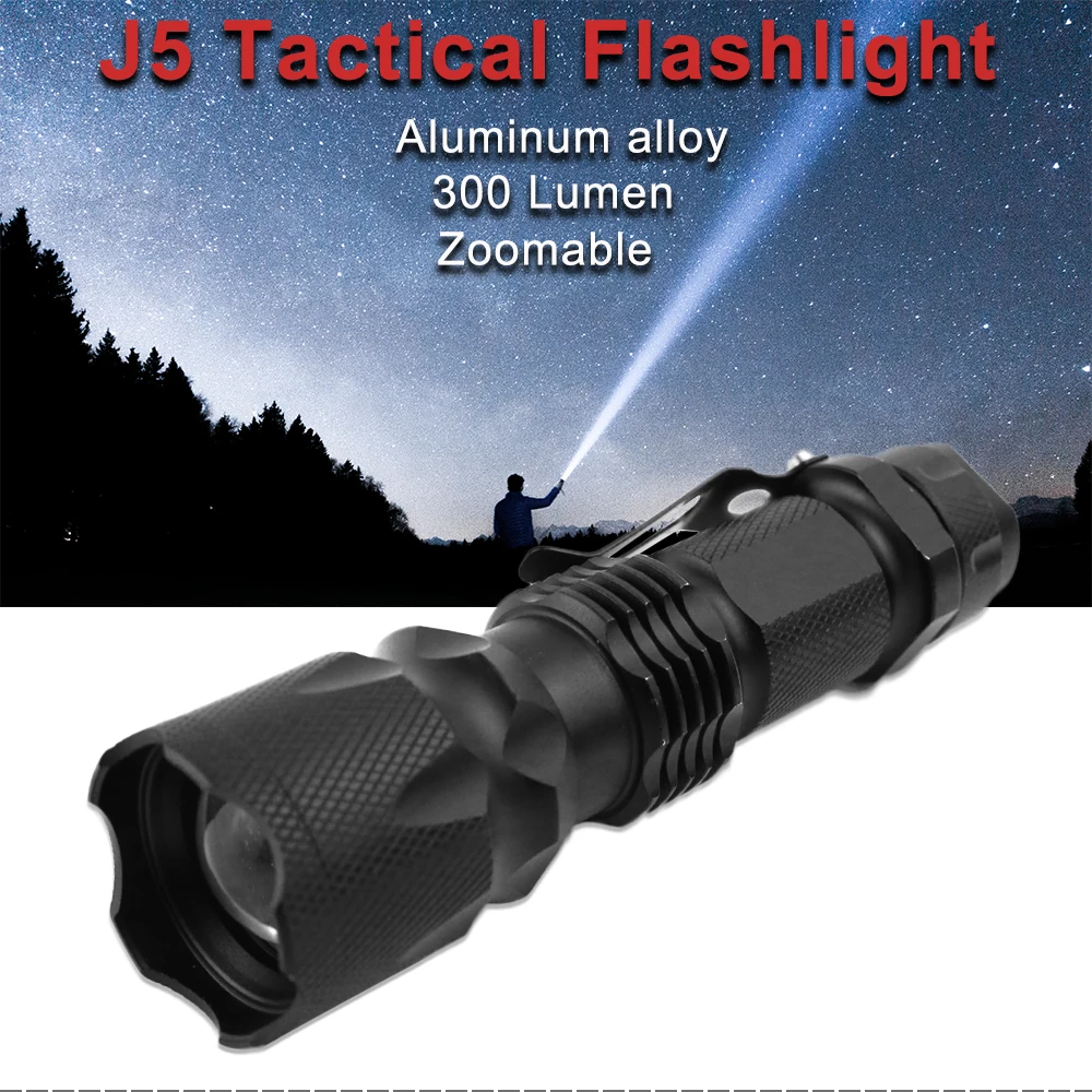 Hot Sell Tactical Torch Led Mr Aa Battery White Light Torch For Camping ...